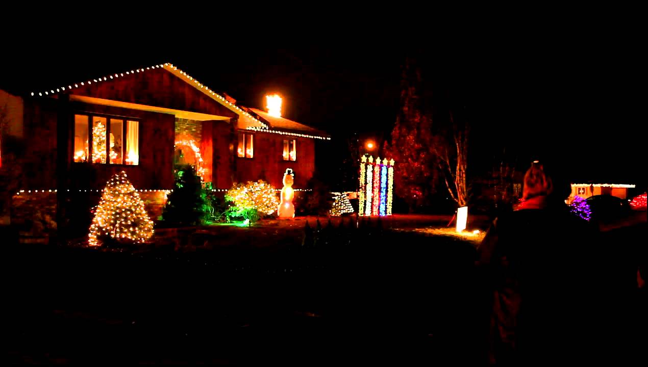 Landon's Christmas Light Show- Opening Night - YouTube