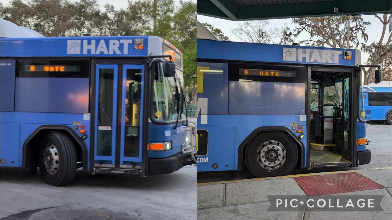 Hart bus ##1606 on Route 9 arriving at UATC - YouTube