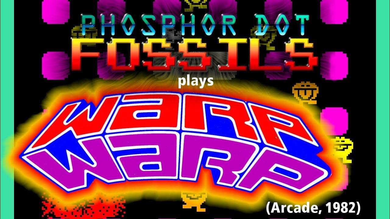 Phosphor Dot Fossils: Warp Warp (Arcade, 1982, played via MAME) - YouTube