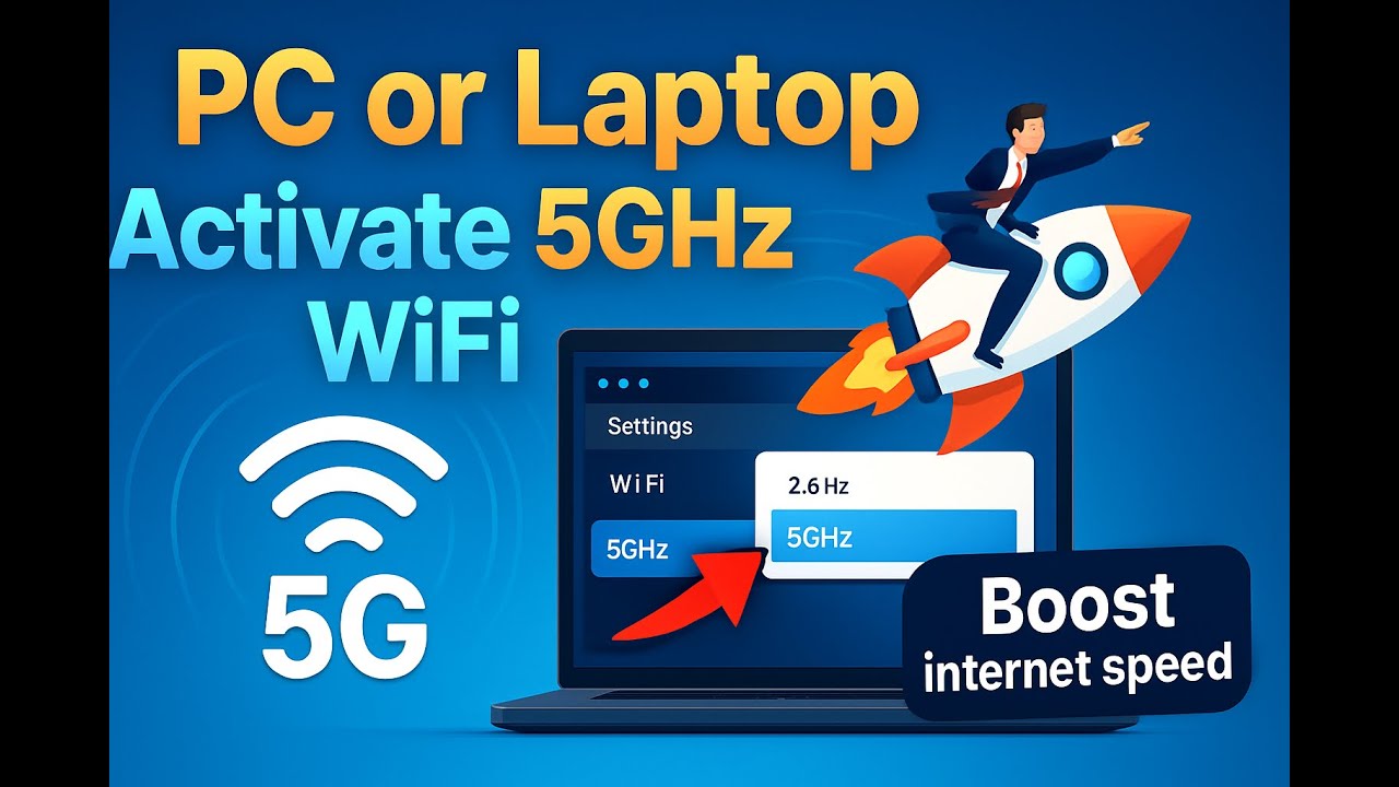 Boost Your PC or Laptop's Internet Speed with 5GHz WiFi.Laptop ka wifi ...