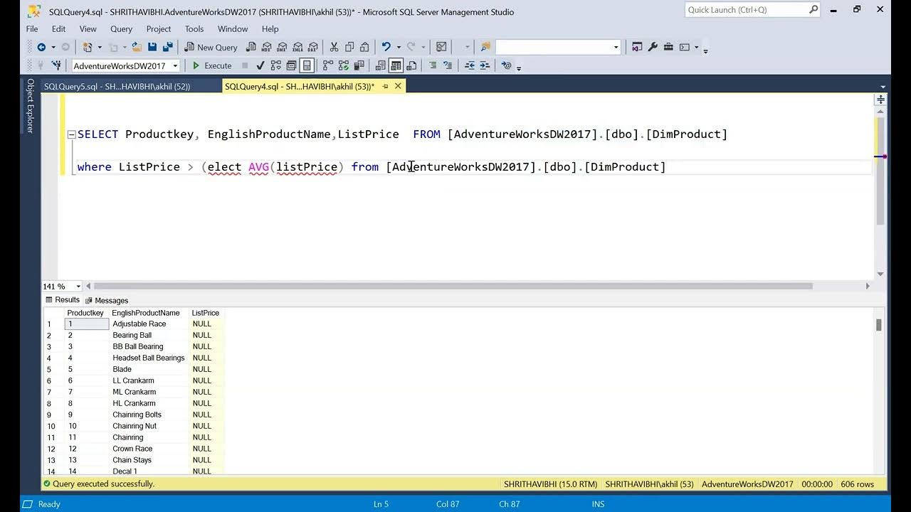 Exploring Subqueries in SQL - YouTube