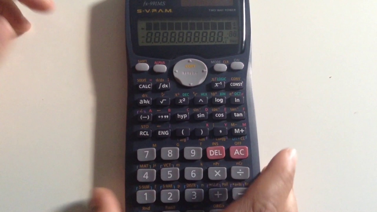 Casio Calculator Fx 991MS Trick YouTube Casio Calculator Fx 991MS Trick YouTube