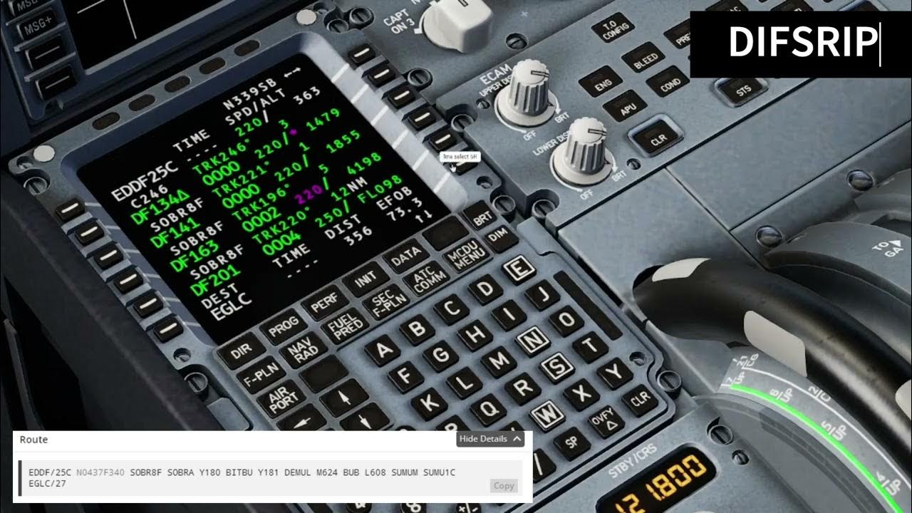 Navigating the Skies: Mastering Airway & Waypoint Setup in Airbus MCDU - YouTube