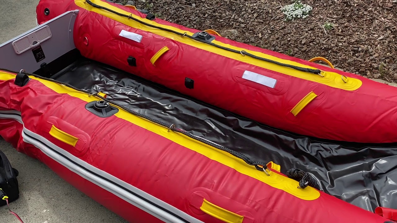 True Kit Discovery 330 Inflatable Catamaran Unboxing - YouTube