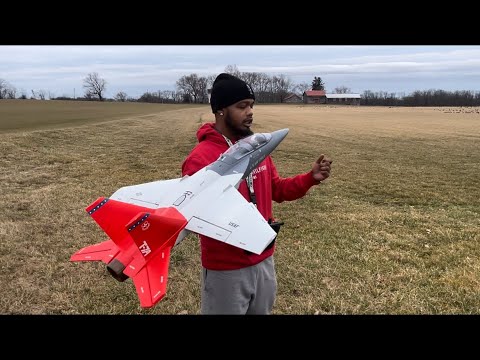 X-Fly T-7A Red Hawk 64mm EDF Jet Hand Launch - YouTube