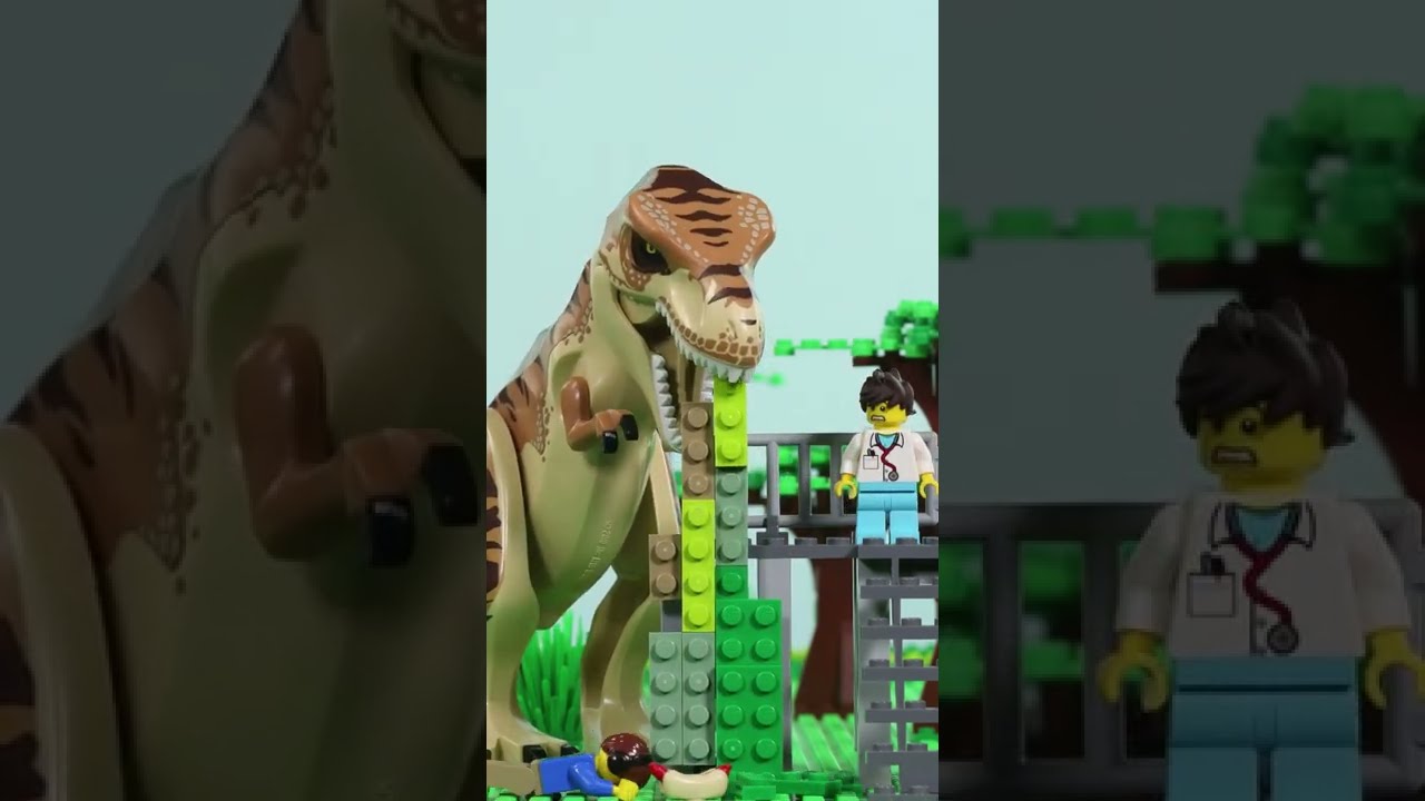 LEGO Jurassic World: Sick T-Rex! STOP MOTION | Billy Bricks #Shorts ...