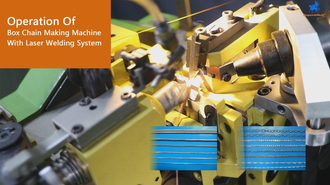 Operration Of Superbmelt Box Chain Making Machine - YouTube