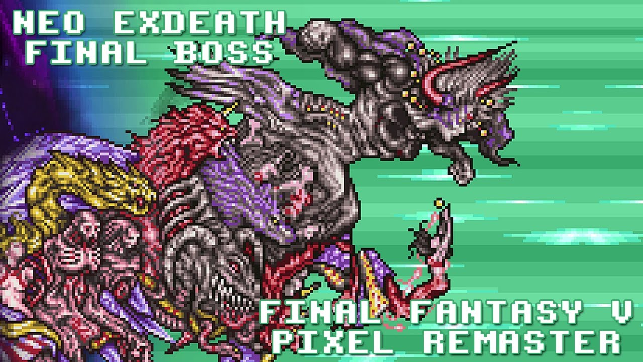 FINAL FANTASY V Pixel Remaster Final Boss Battle Neo Exdeath & The End ...