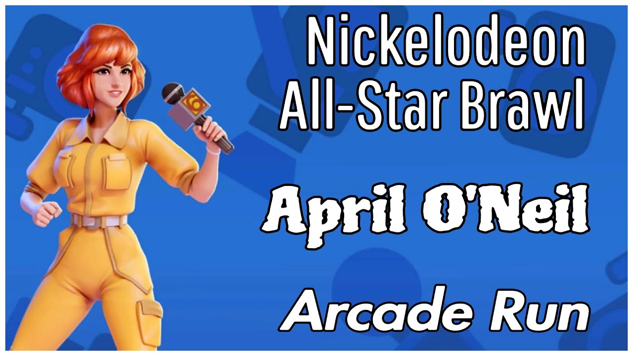 April O'Neil in Arcade Mode (Nickelodeon All-Star Brawl) - YouTube
