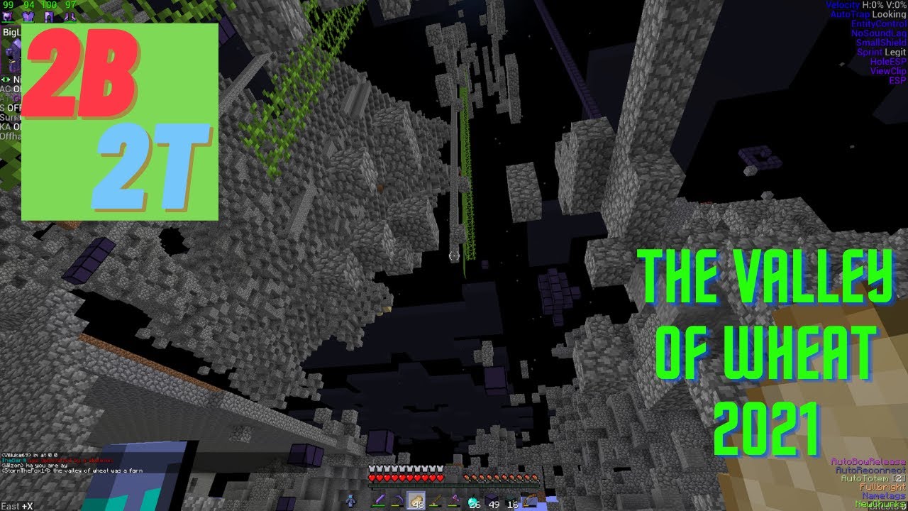 Finding the Valley of Wheat 2021| Minecraft 2B2T Spawn Exploring 6 - YouTube