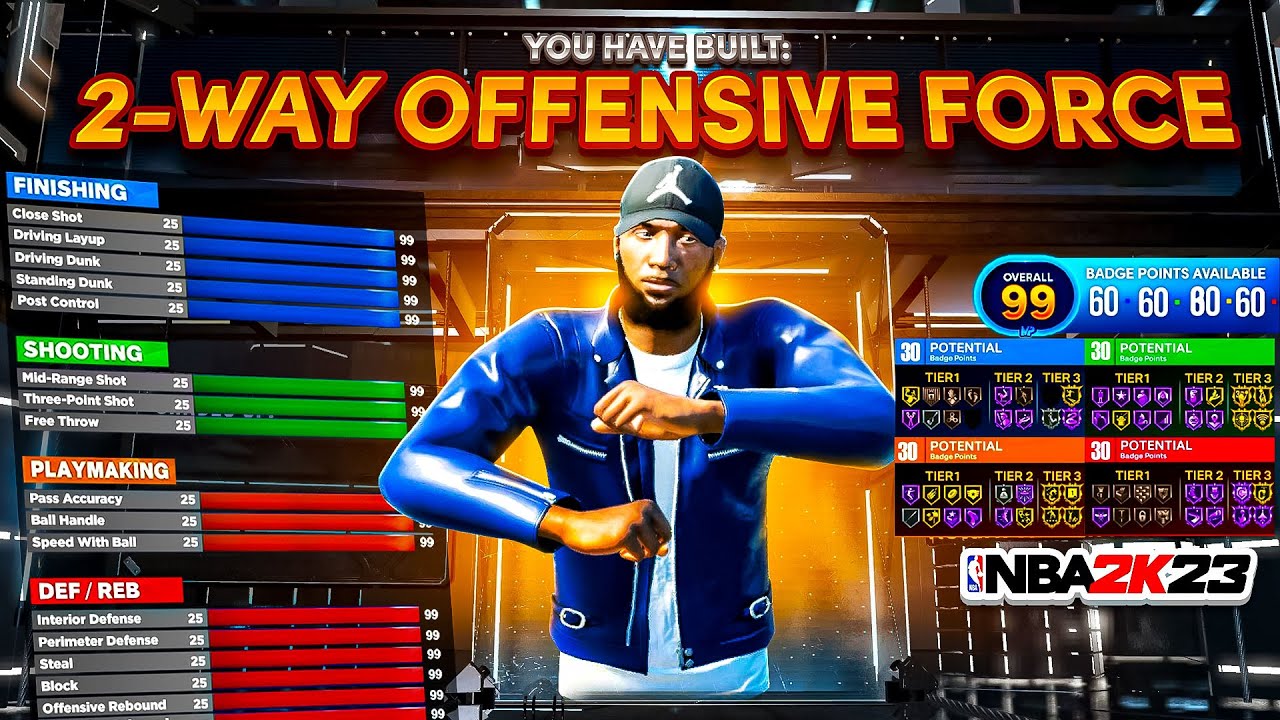 *NEW* "2-WAY OFFENSIVE FORCE" BUILD is DOMINATING NBA 2K23! THIS ...