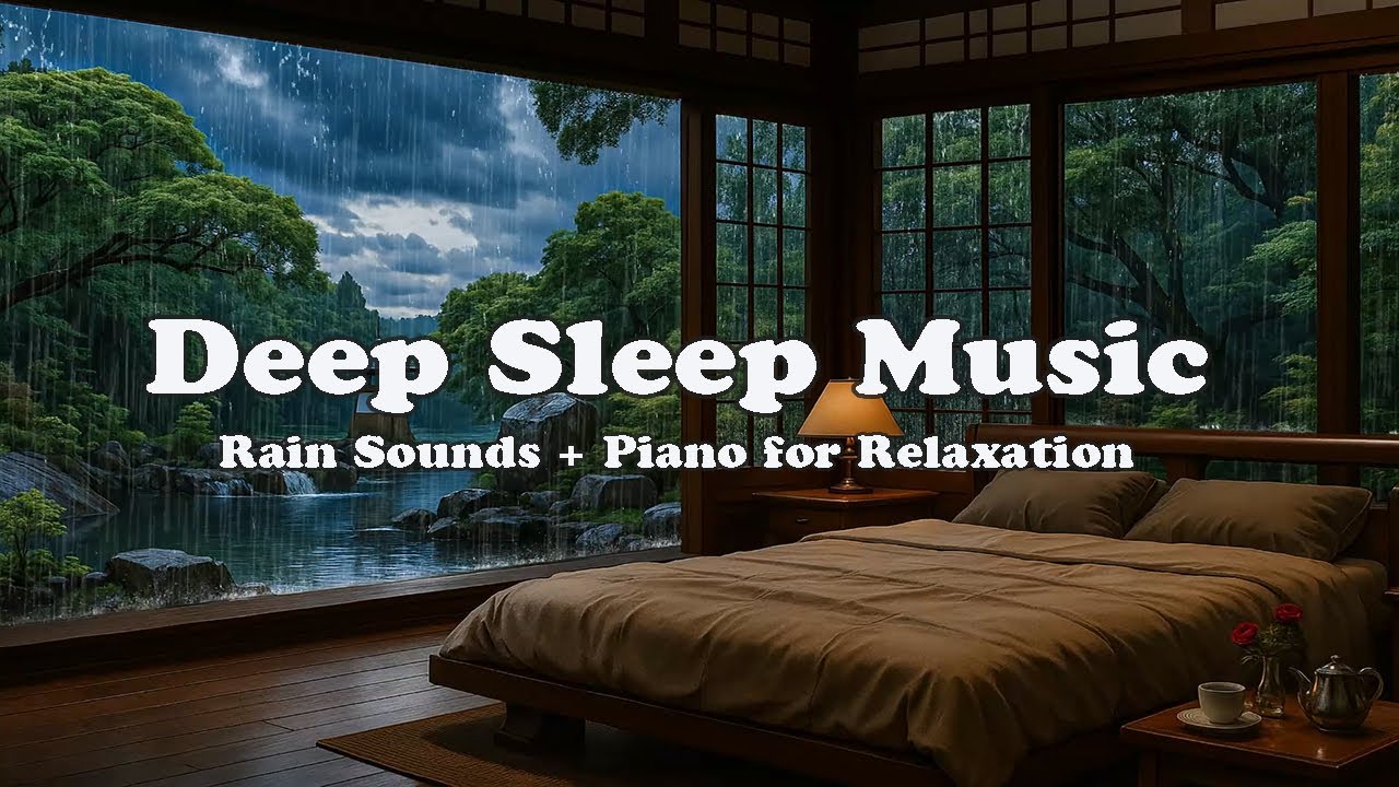 FALL Asleep Quickly with Rain Sounds and Piano - Peaceful Music for ...