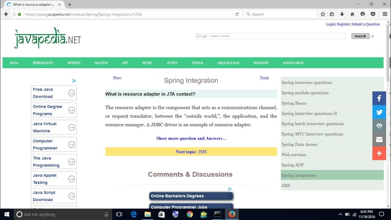 What is resource adapter in JTA context? | javapedia.net - YouTube