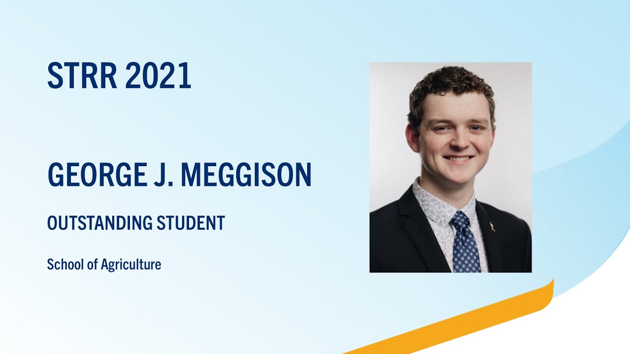 STRR 2021 Outstanding Student - George J. Meggison - YouTube
