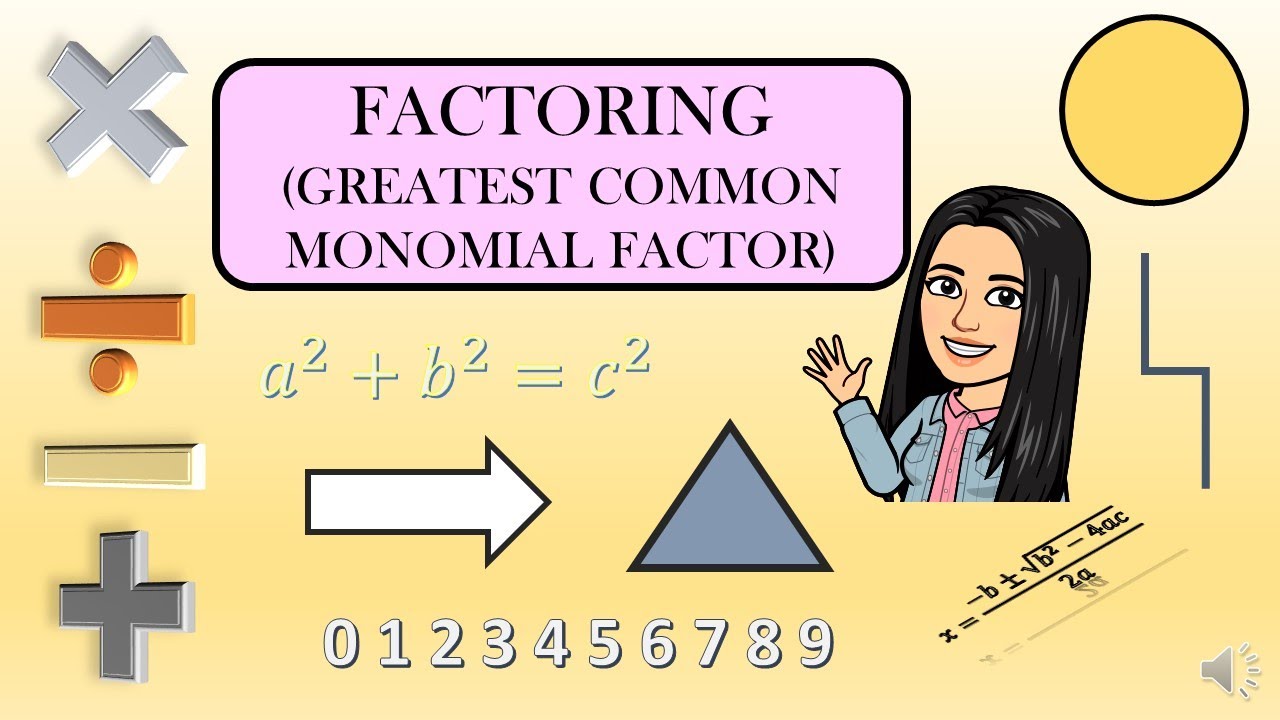 Factoring (Greatest Common Monomial Factor) - YouTube
