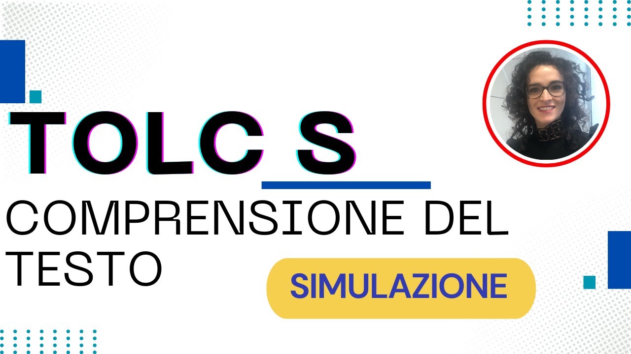 SIMULAZIONE TOLC S (Scienze): test comprensione del testo - YouTube