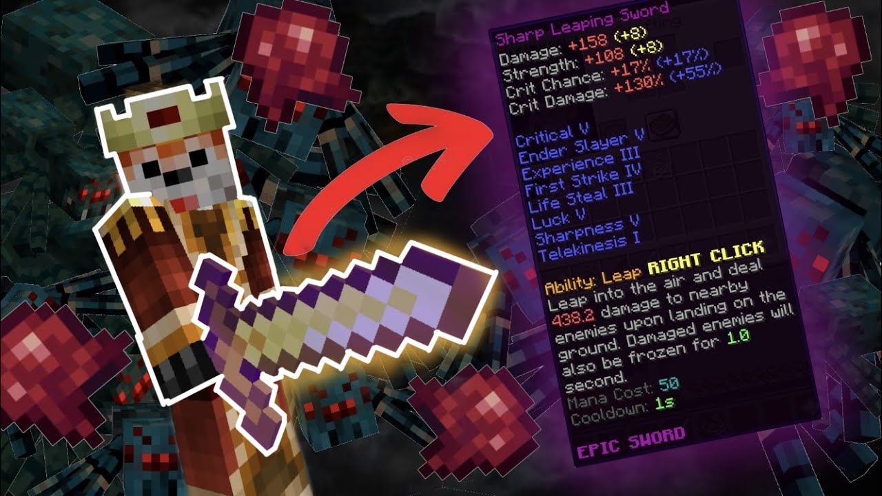 the leaping sword (hypixel skyblock) - YouTube
