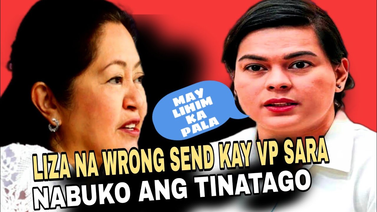 LIZA MARCOS NA WRONG SEND ANG MESSAGE KAY VP SARA SA LAKAS NG TAMA. - YouTube