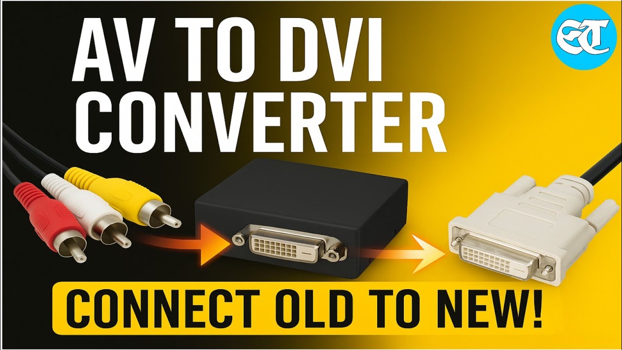 AV to DVI Converter Explained | Old to New Display Connection l Make ...