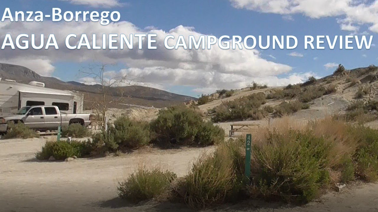 Anza-Borrego AGUA CALIENTE COUNTY PARK CAMPGROUND REVIEW; campground ...