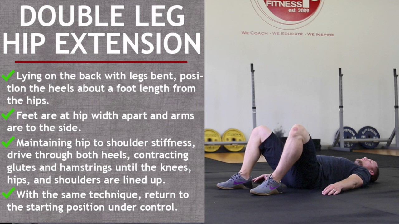 Double Leg Hip Extension - YouTube