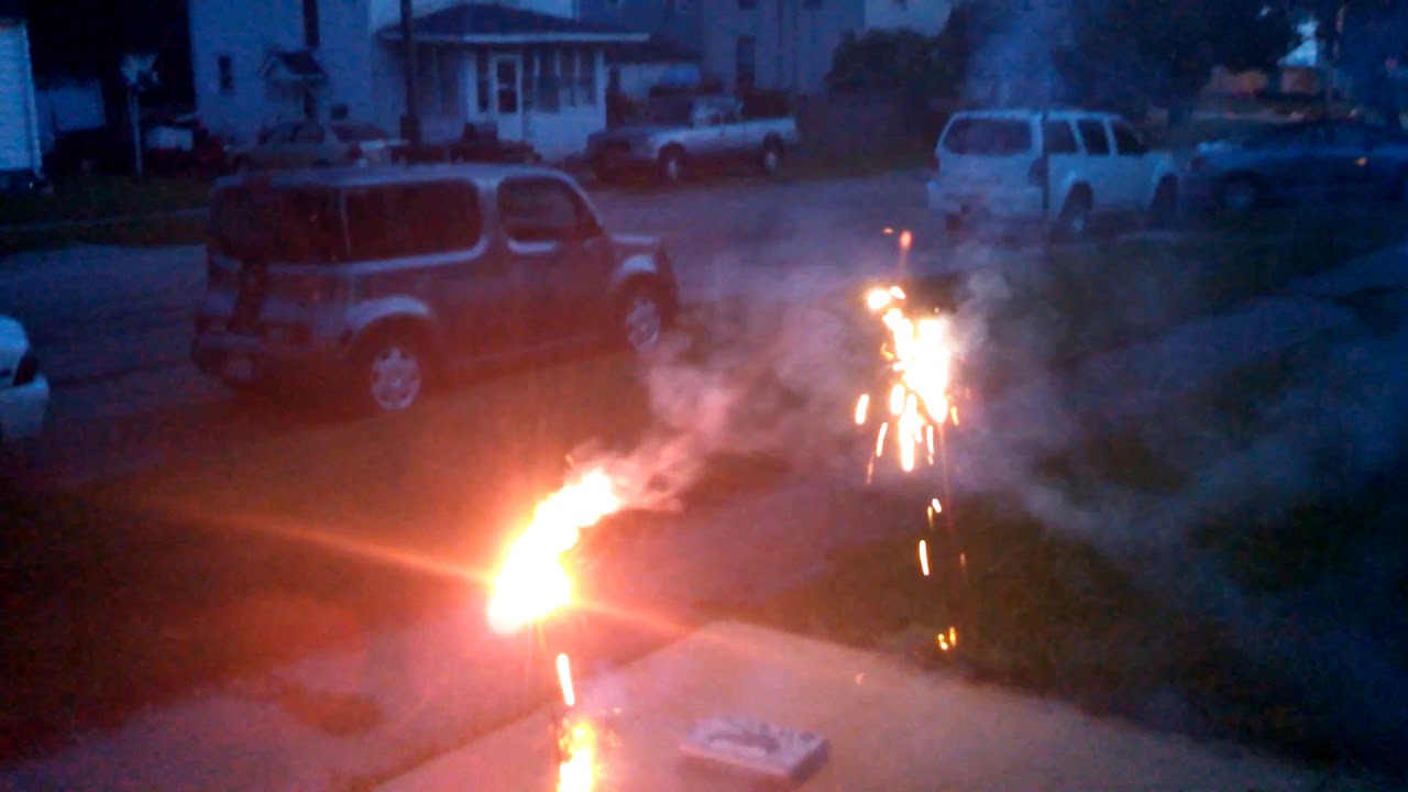 Setting Off Fireworks Part 2 - YouTube
