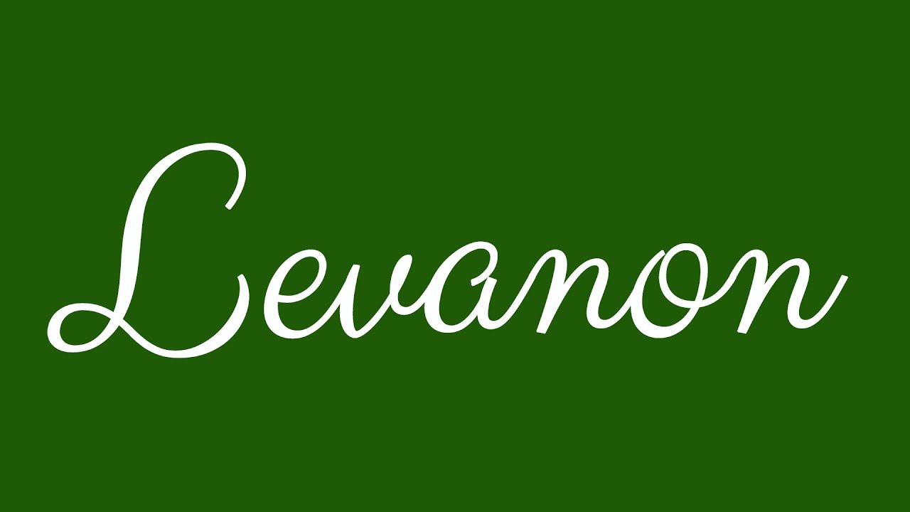 Learn how to Sign the Name Levanon Stylishly in Cursive Writing - YouTube