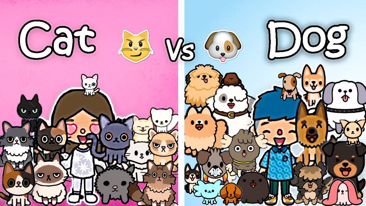 Dogs vs Cats Toca Boca | life Story - YouTube