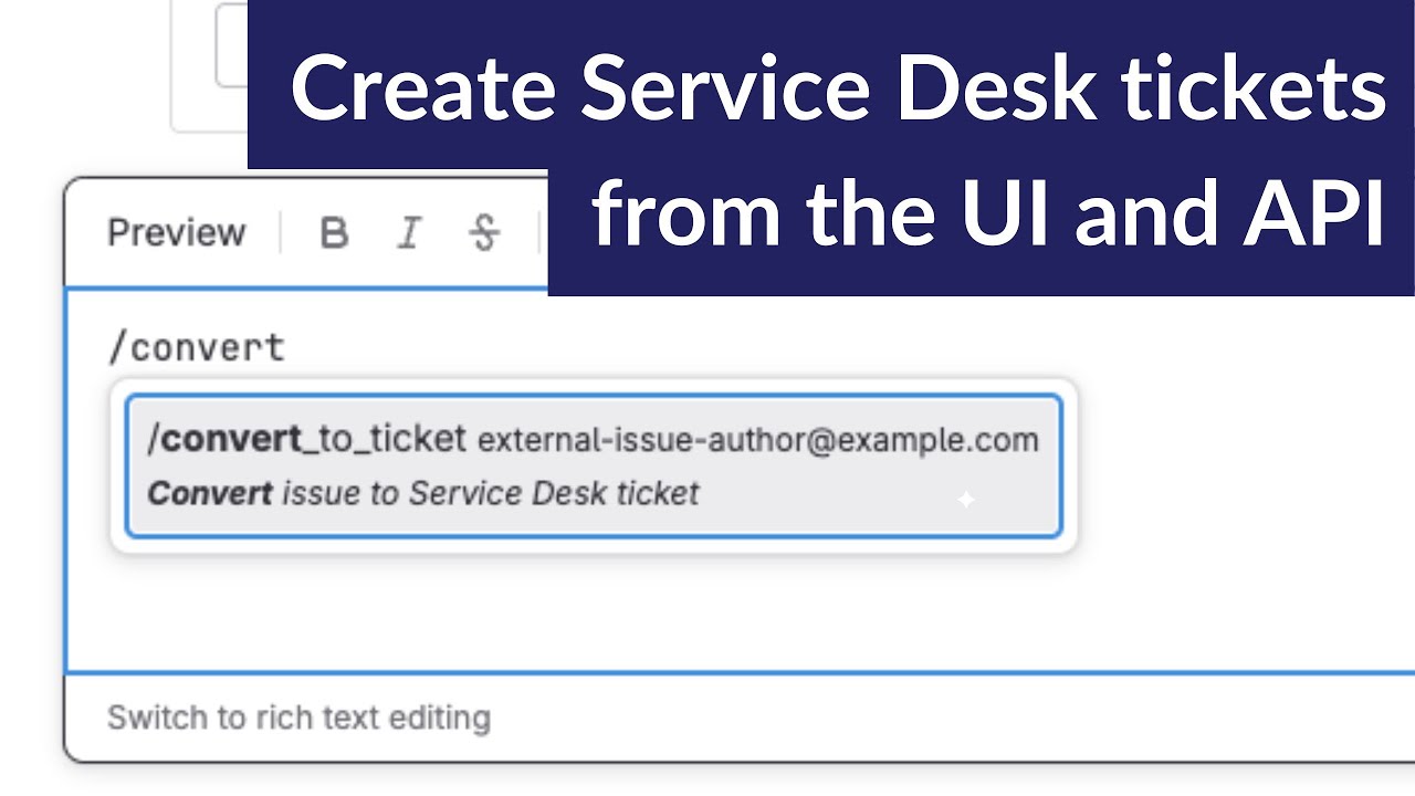 Create Service Desk tickets in the UI and API - YouTube