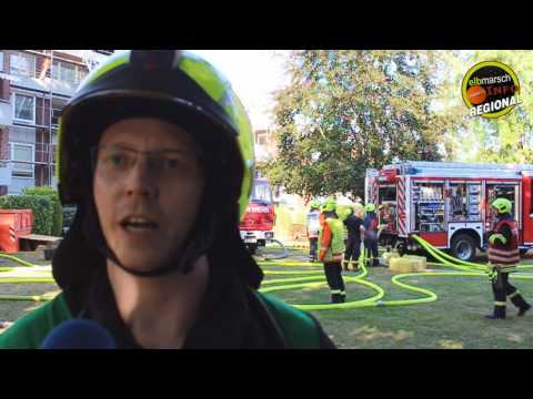 Lüneburg - Dachstuhlbrand in Mehrfamilienhaus - Großeinsatz für Lüneburger Feuerwehr | 15.09.2016