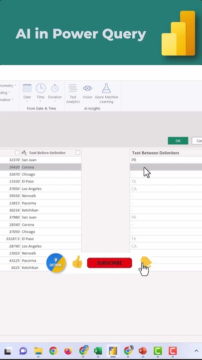 Power Query - Transform data with AI - Column From Examples -Part 14 #powerquery #powerbi #dax ...