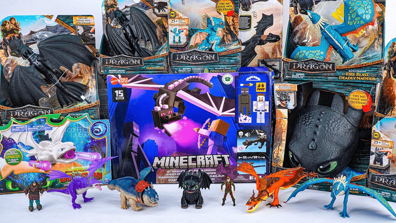 Unboxing and Review of How To Train Your Dragon Toy Collection - YouTube