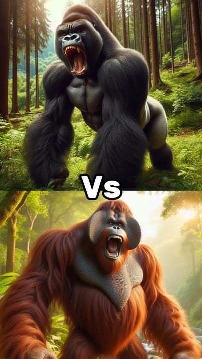 Orangutan vs Gorilla: The Battle of the Great Apes - YouTube