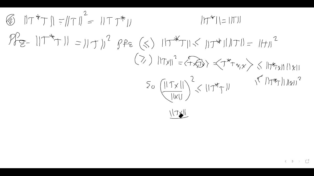 Lec6B Functional Analysis: Riesz's Representation Theorem, Hilbert Adjoint Operator - YouTube