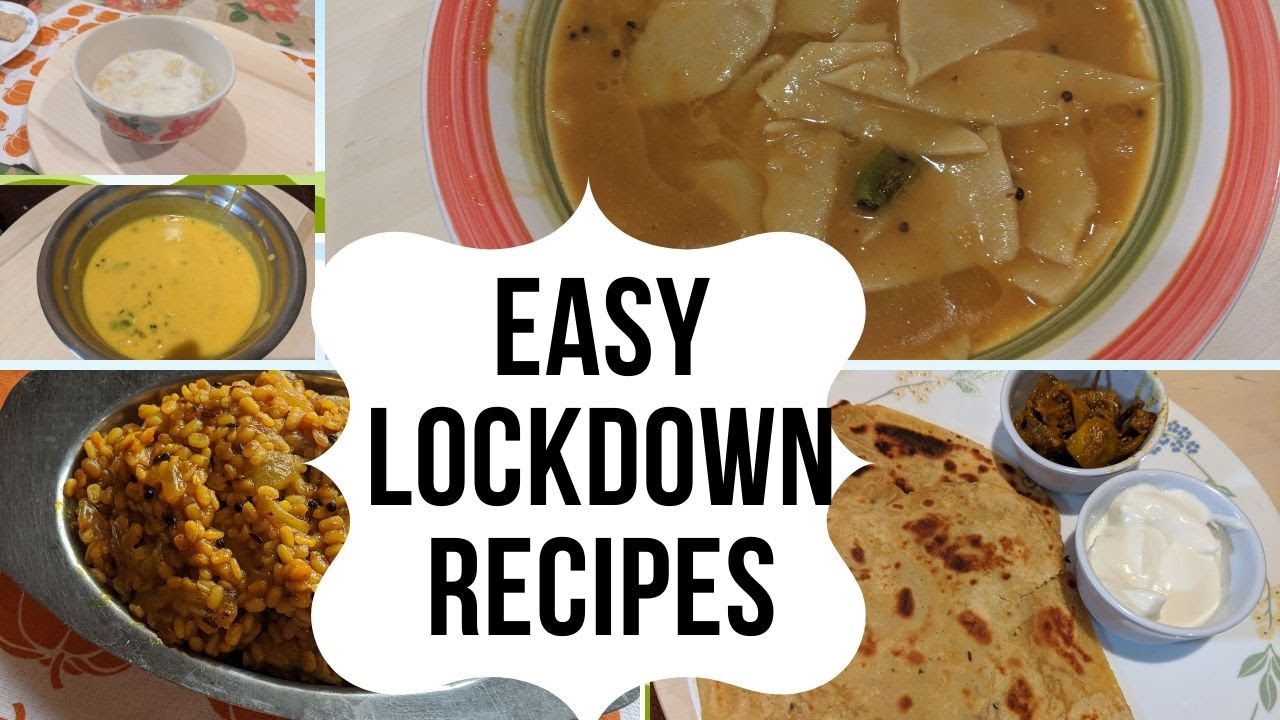 5 Easy lockdown recipes | Quick meal ideas with minimal grocery & no ...