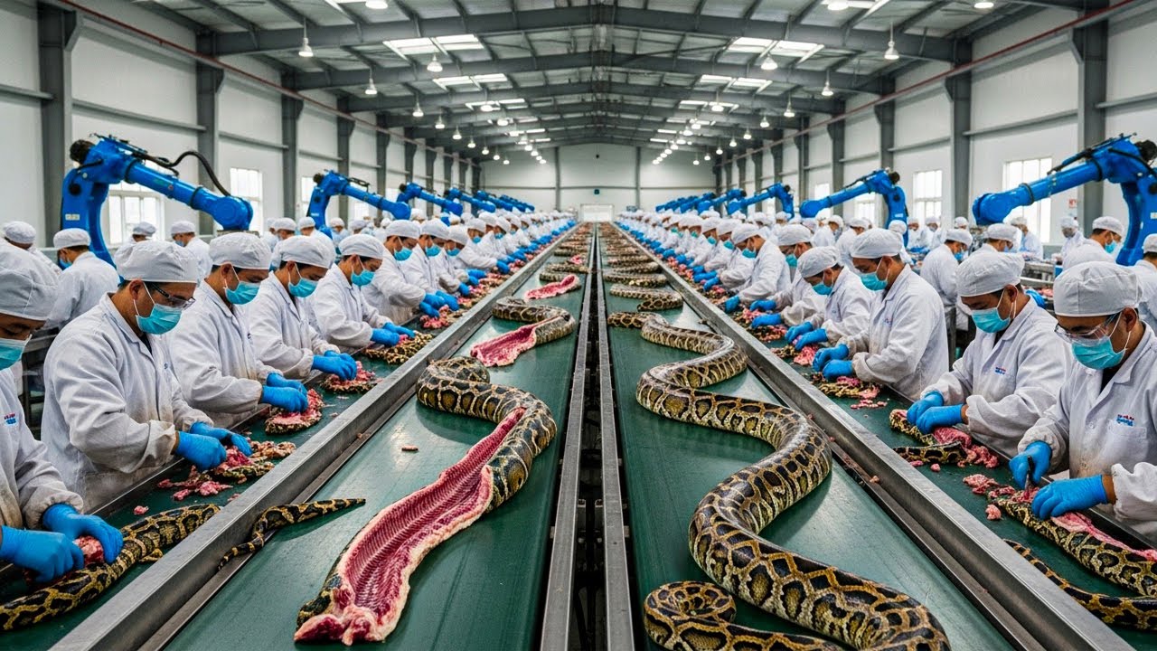 Inside the Giant Snake Processing Factory You Weren’t Supposed to See. - YouTube