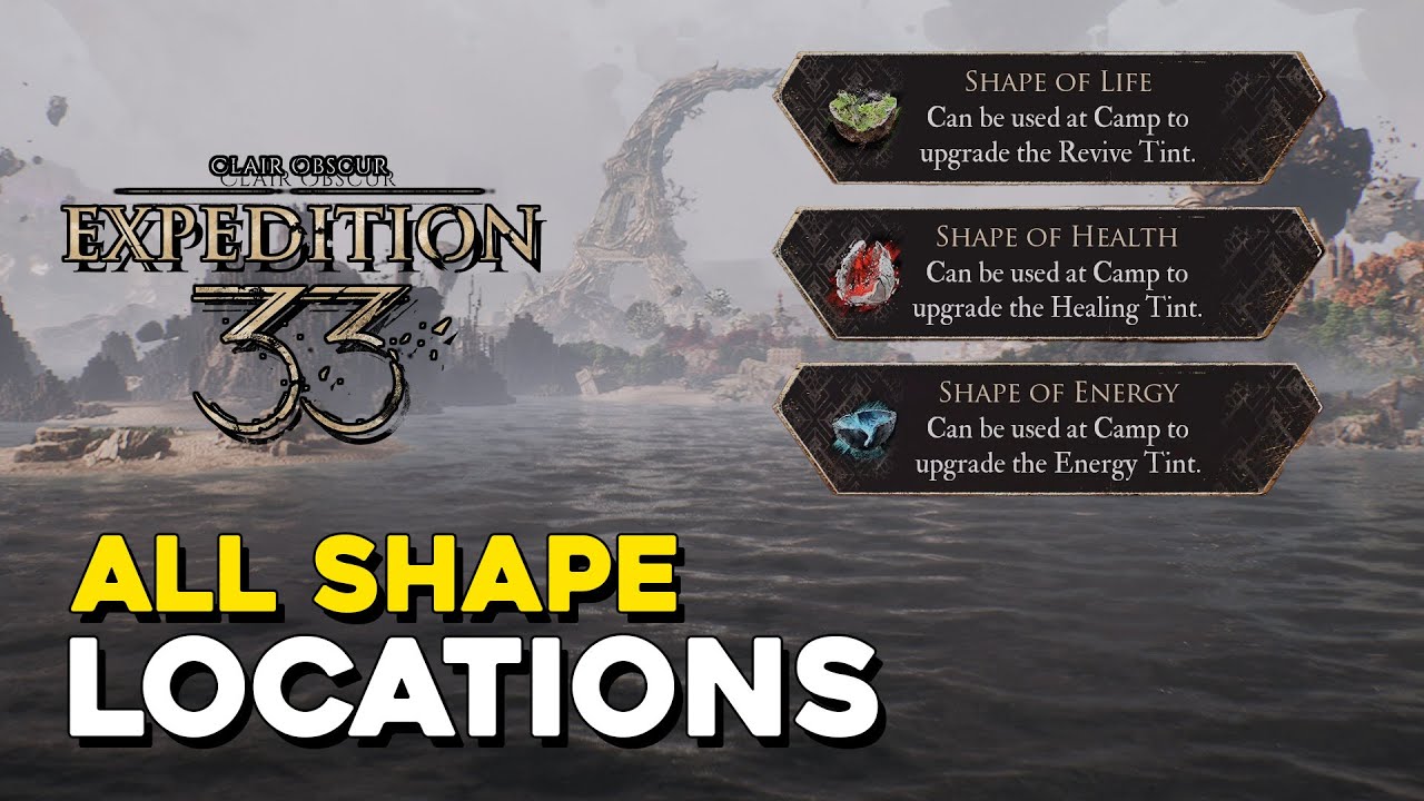 Expedition 33 All Shape Locations (All Healing, Energy And Revive ...