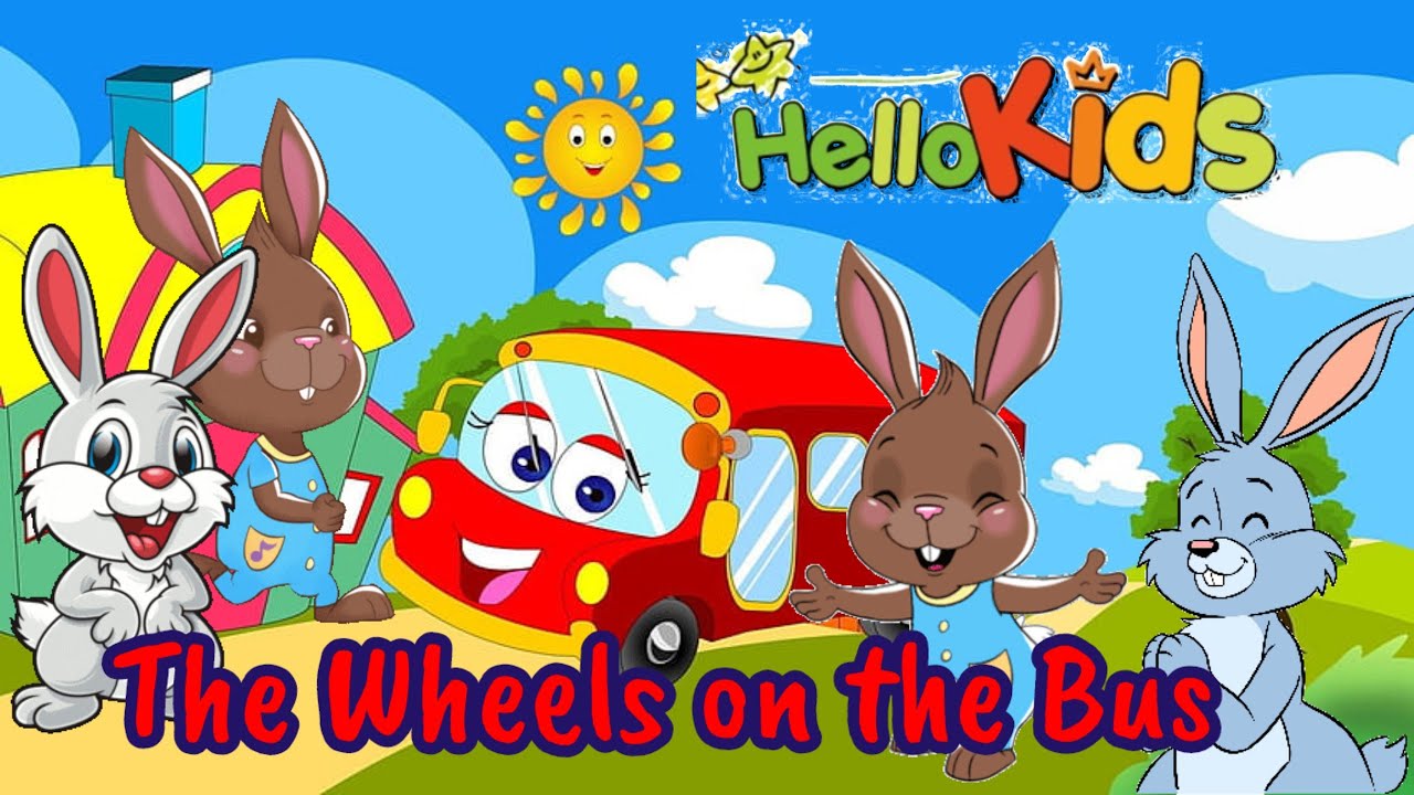 Wheels on the Bus Preschool Rhymes | Nursery Rhymes and Kids Song @Hellokids #wheelsonthebus # ...