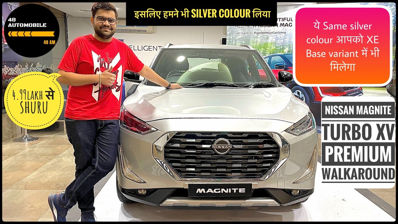 Booked Nissan Magnite XE Base variant in silver|Nissan Magnite XV ...