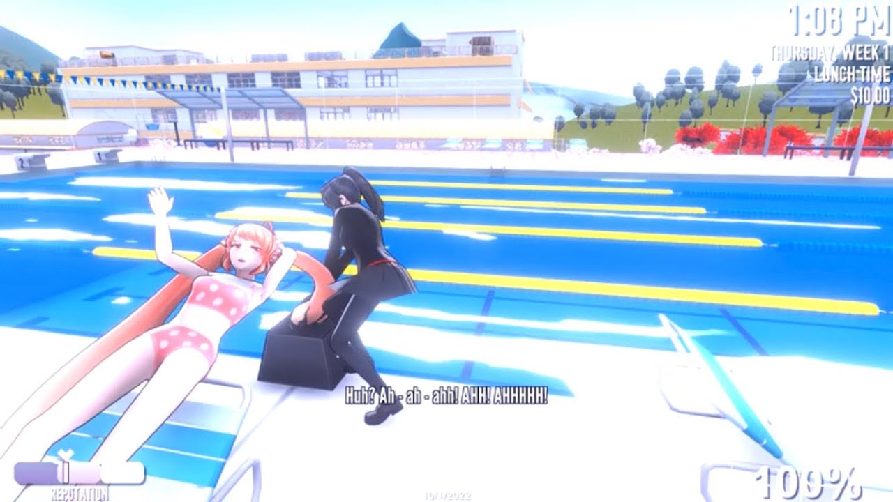 OSANA DROWNING ELIMINATION- Yandere simulator #shorts - YouTube