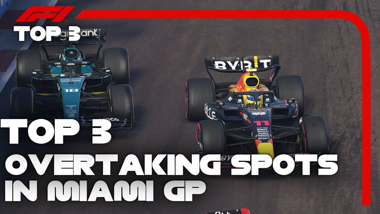 【F1 23】3 Overtaking Spots in MIAMI GP - YouTube