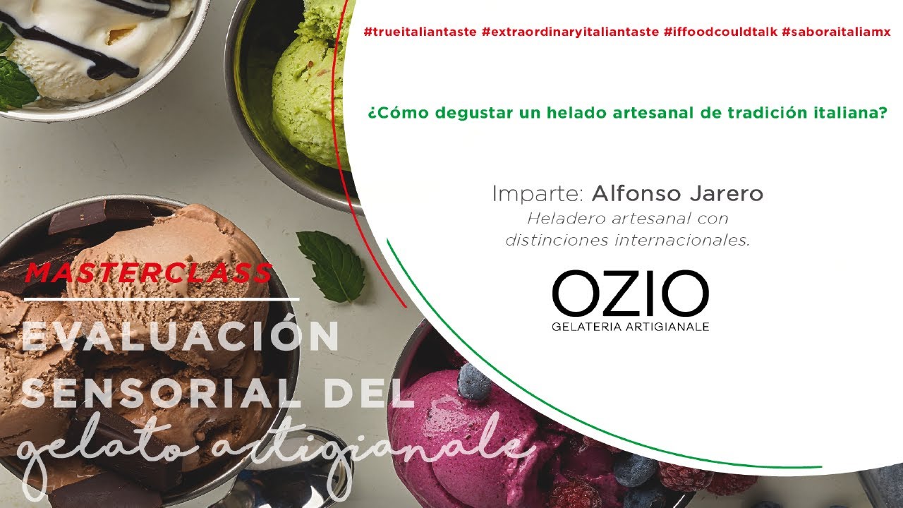 Masterclass True Italian Taste: Evaluación sensorial del gelato ...
