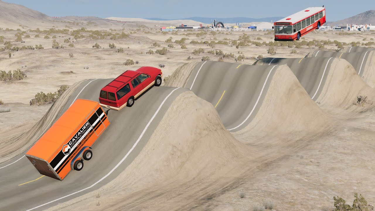 Cars vs Switchback Road Crashes 7 - BeamNG.Drive | BeamNG High Speed ...