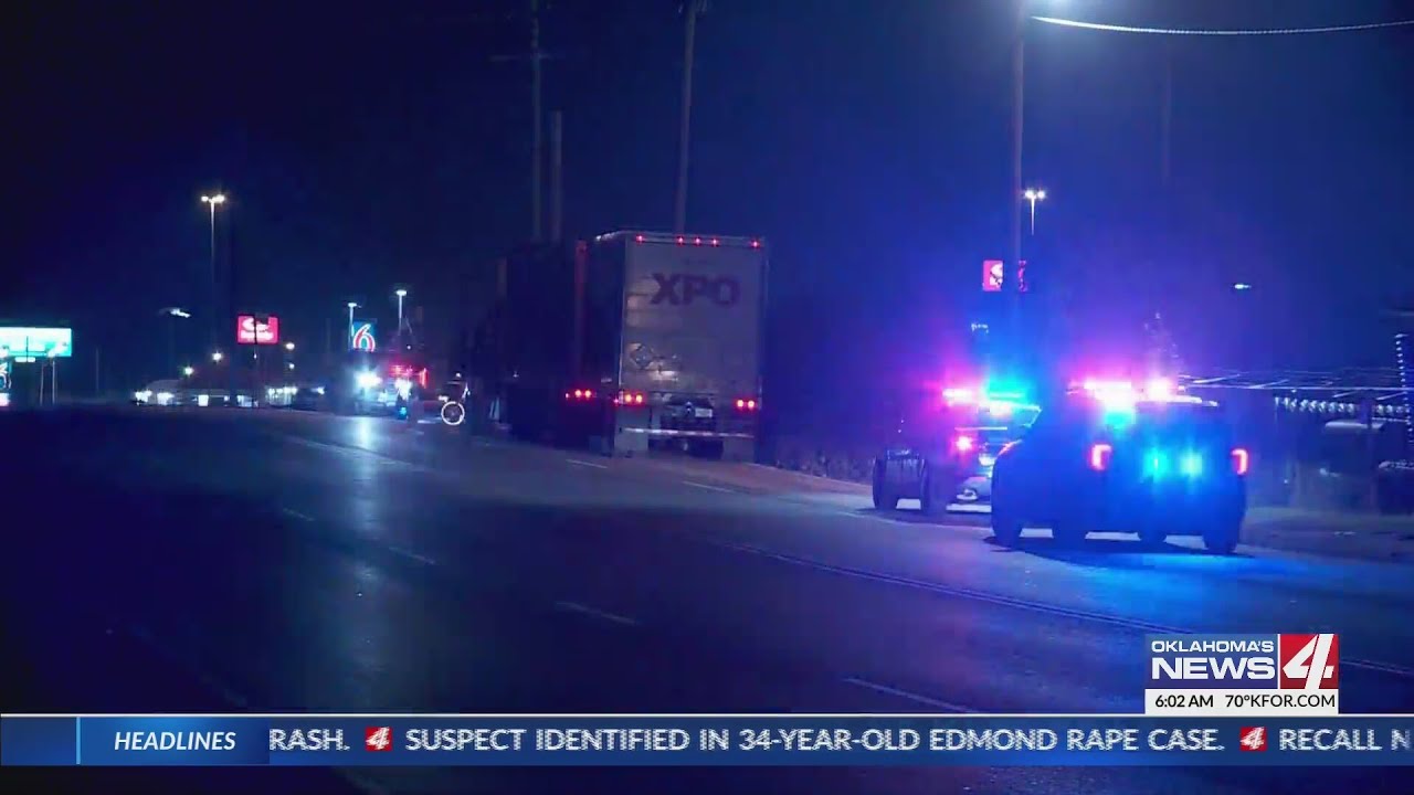 Bicyclist Struck By Semi In Oklahoma City Youtube