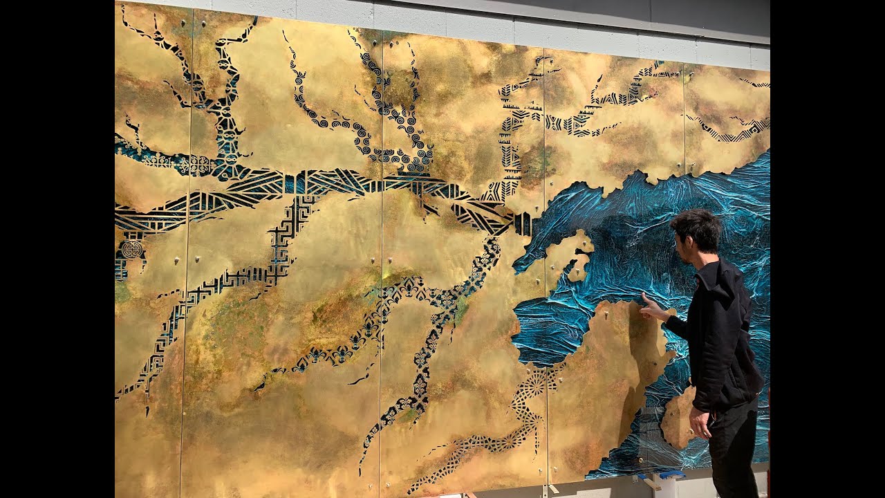 Making of a Brass and Acrylic Mural - Rivers of Time - YouTube