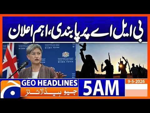 Australia bans banned BLA | Geo News 5 AM Headlines | 9 May 2026
