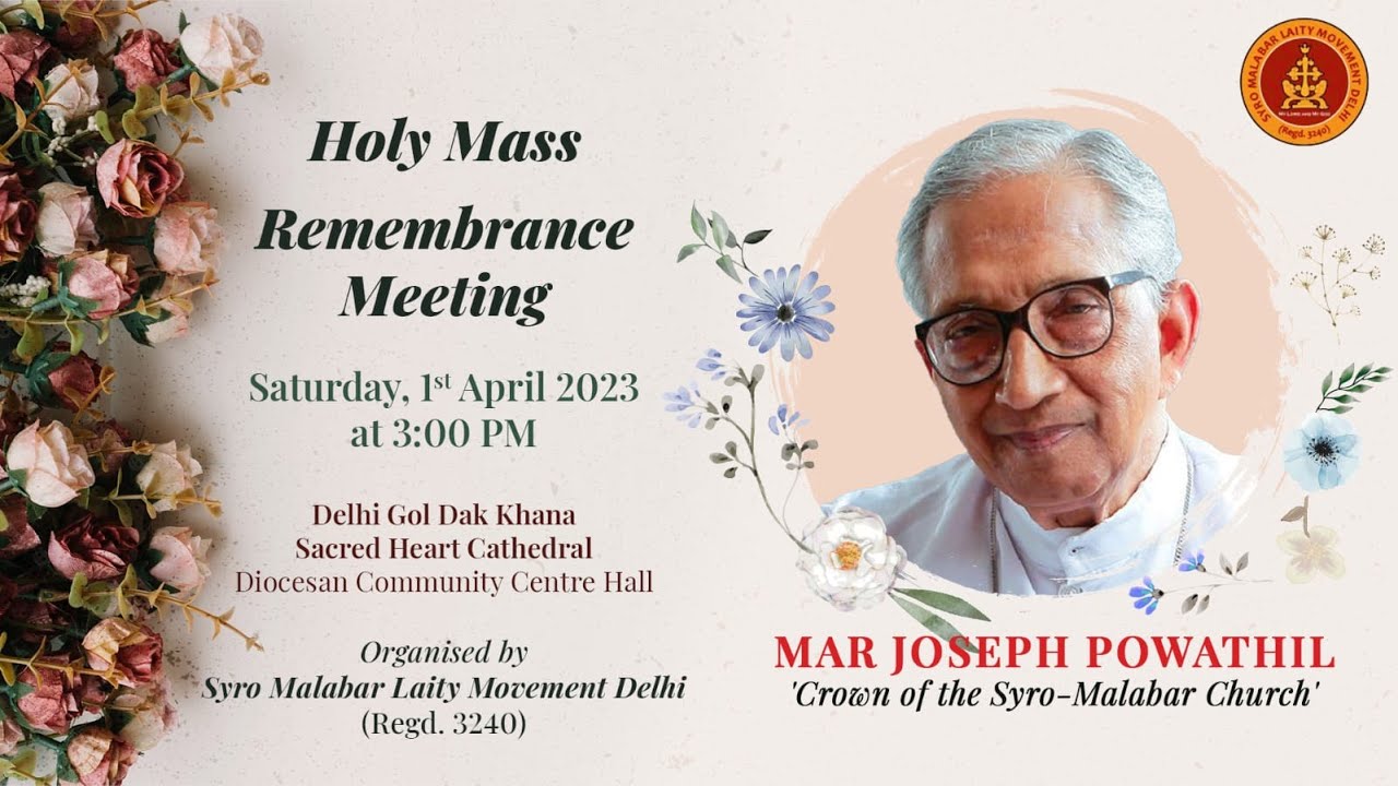 Holy Mass and Memorial Service || Mar Joseph Powathil || Sacred Heart ...