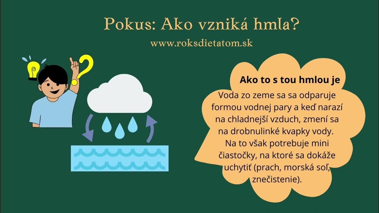 Pokus: Ako vzniká hmla - YouTube