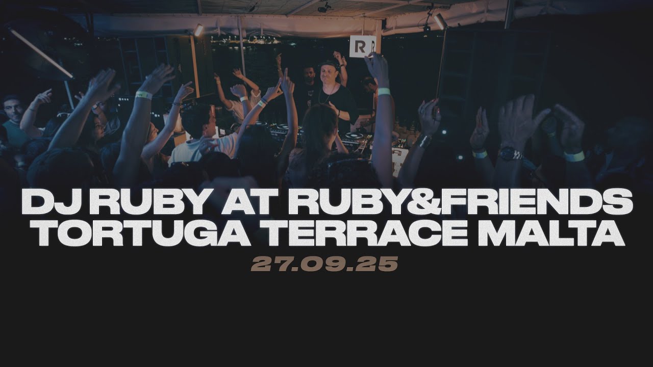 DJ Ruby at Ruby&friends | Tortuga Beach Terrace Malta 02.08.2025 | Progressive House | Video DJ ...