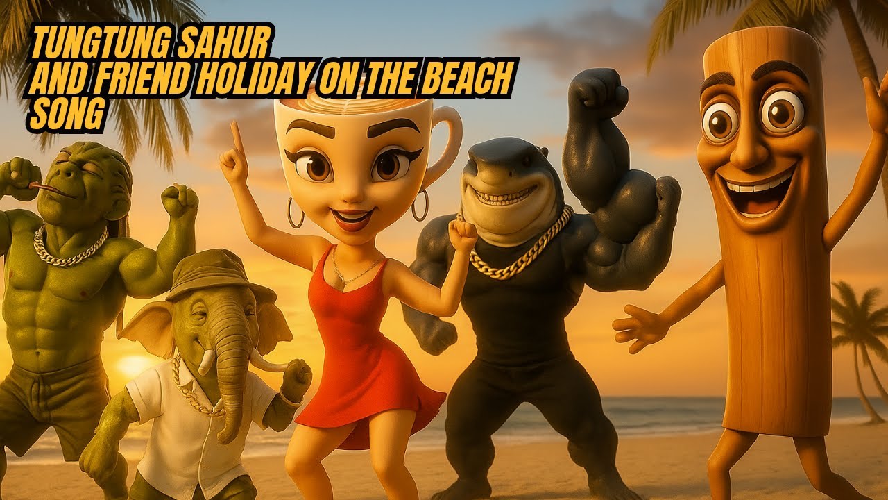 Tungtung Sahur & Friends - Reggae Holiday Vibes on the Beach 🌴🔥 | Fun ...